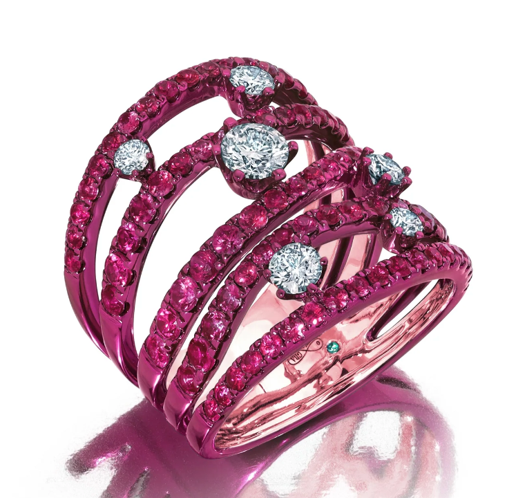 Ruby & Diamond Rio Cage Ring – The Vault Nantucket