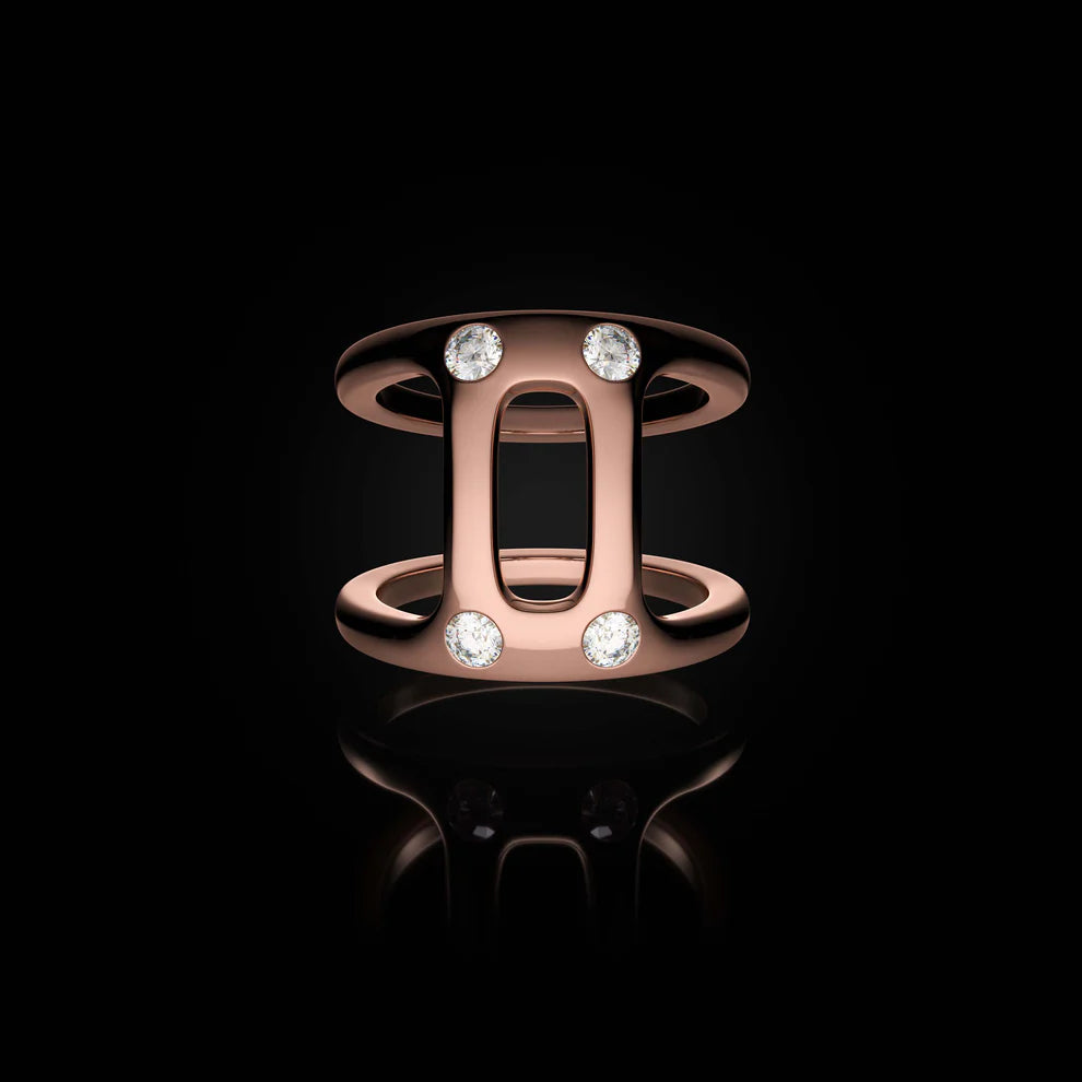 Phantom II Ring, Rose Gold + Diamond Hits – The Vault Nantucket