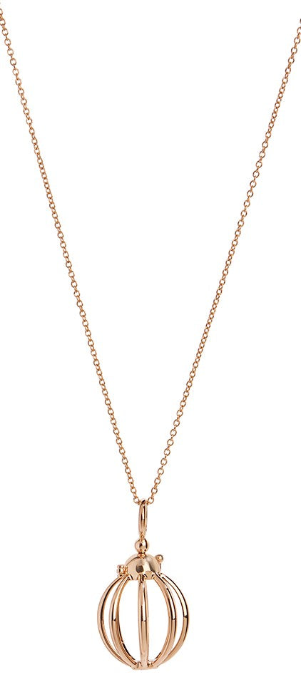 Mini Cage Necklace in Yellow Gold – The Vault Nantucket